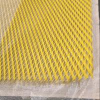 China Golden Colour OEM Expanding Wire Mesh Diamond Shape Metal for sale