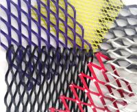 China Diamond Facade Expanded Metal Wire Mesh Material Aluminium 5052 for sale