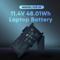 China Best Price 11.4V 48Wh 4212mAh WA03XL Laptop Battery Replacement for HP Pavilion X360 14-BA 15-BK 15-BR 15-BR001TX Series for sale