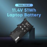 China Hot Sale 11.4V 51Wh 4500mAh Laptop Battery for Hp TE03XL Replacement Laptop Battery  TPN-Q173 for sale
