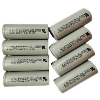 China 26650 Cylindrical Li-ion Cell 3500mAh LifePo4 Rechargeable Battery  Full Capacity a Grade Long Cycle High Safety Factory Direct for sale