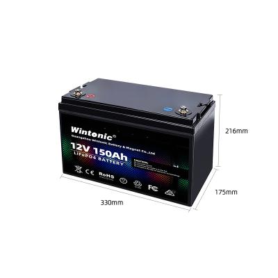 China Lifepo4 Lithium Ion Battery 12v 150ah for Golf Cart Marine Cell Deep Cycle Solar Battery for Electric Water Equipment 48v 24v for sale