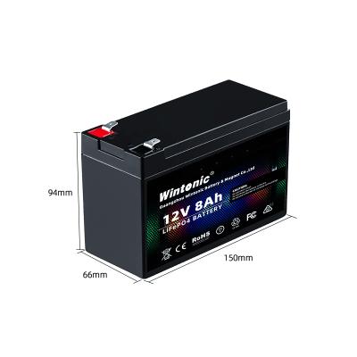 China Lifepo4 Battery 12v 8ah Electric Bike Battery for Solar Power System 8ah Electric Bike Lithium Ion Battery 8ah 12v Volt for sale