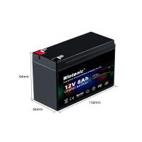 China Lifepo4 Battery 12v 8ah Electric Bike Battery for Solar Power System 8ah Electric Bike Lithium Ion Battery 8ah 12v Volt for sale