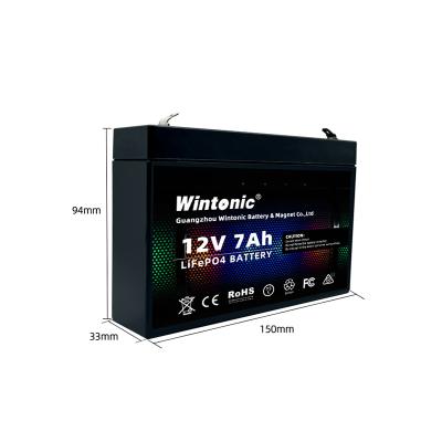 China UPS Battery 12v 7ah Lithium Battery case Pack Rechargeable 12v 7ah Lifepo4 Battery matrix for Door Access Control Motorcycle 48v for sale