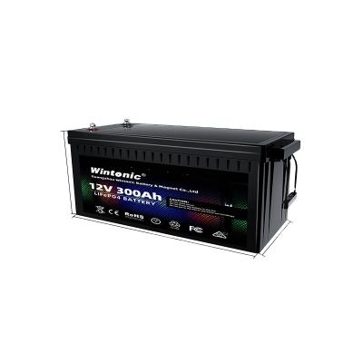 China Portable  Lifepo4 Battery 300ah Solar Battery 12v 300ah Lithium Ion Battery Deep Cycle for Yacht caravan Golf Cart for sale