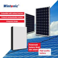 China 48V 200Ah Powerwall Battery 5kWh Home Storage Wall Mounted for sale