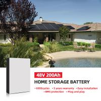 China 48V 200Ah Powerwall Battery 5kWh Home Storage Wall Mounted for sale