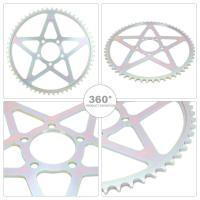 China Sur-Ron LightBee S/X Rear Sprocket in 500g Silver CNC Aluminum Alloy with Customized Logo for sale