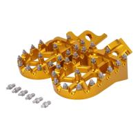 China Customized Logo Aluminum Alloy Non-Slip Studs Surron Foot Pegs for Sur-Ron Storm Bee for sale