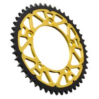 China Black yellow Custom 525 40-48T Ladle Aluminum Sprocket for Suzuki DL650 DL1000 DL1050 for sale