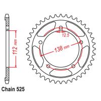 China Fit for Honda CB650 CBR650 CMX1100 Motorcycle Sprocket 525 38-47T Customized Aluminum for sale