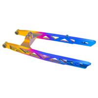 China Aluminum Alloy Triangular Hollow Burnt Titanium Swing Arm for Yamaha LC135 Customized for sale