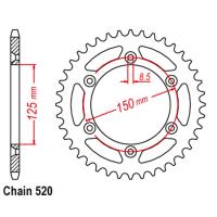 China 52 Teeth 45 Steel/A3 Steel 7075 Aluminum Alloy Custom Sprocket for KTM Duke 790 890 990 for sale