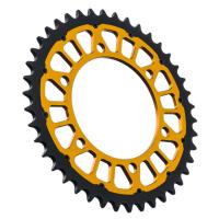 China Customizable Logo 520 38-48T Ladle Aluminum Sprocket for Kawasaki EX400 Z400 EX300 KLE300 for sale
