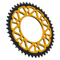 China Customizable Logo 520 38-48T Ladle Aluminum Sprocket for Kawasaki EX400 Z400 EX300 KLE300 for sale