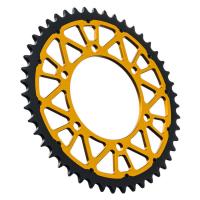 China Customizable Logo 520 38-48T Ladle Aluminum Sprocket for Kawasaki EX400 Z400 EX300 KLE300 for sale