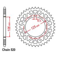 China Experience the Power 41-51T 520 CNC Aluminum Sprocket for Triumph 900 Bonneville T100 for sale