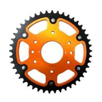 China 520 42T Orange Billet Aluminum Motorcycle Sprocket for KTM Duke 200 Rear Wheel Drive for sale