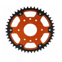 China 520 42T Orange Billet Aluminum Motorcycle Sprocket for KTM Duke 200 Rear Wheel Drive for sale