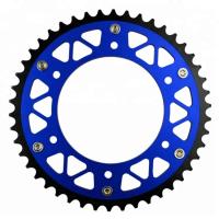 China Customizable Steel Ladle Aluminum Rear Sprockets for KTM Duke 690 in Black and Orange for sale