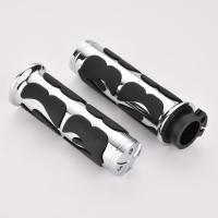 China 443g Universal Motorcycle Handle Grip Covers Customized with Zinc Alloy Flame Design for sale