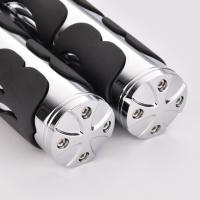 China 443g Universal Motorcycle Handle Grip Covers Customized with Zinc Alloy Flame Design for sale