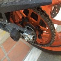 China Custom CNC T6061 Aluminum Rear Sprocket for KTM Duke 390 125 200 Orange Customizable for sale