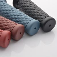 China Replace/Repair Purpose Customized 22mm PVC Rubber Retro Motorcycle Handlebar Grips for sale