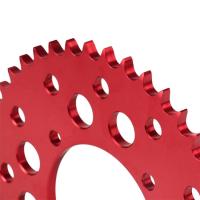 China 420 Chain Model Compatible Customized CNC Aluminum Rear Sprocket for Honda CR CRF110 for sale