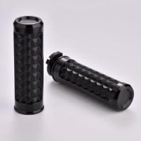 China Customized 25mm Aluminum Alloy Motorcycle Grips for Harley Modification in Black Color for sale