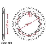 China Replace/Repair Purpose CNC Aluminum 520 45-52T Rear Sprocket for KTM 125 Enduro 350 MX for sale