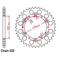 China Custom 520 40T-54T CNC Rear Sprocket for Yamaha YZ125 YZ250 YZ400 For Replacement/Repair for sale