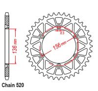 China Customized Motorcycle Sprocket in Natural Color for Suzuki RM250 RM400 DR250 DR350 for sale