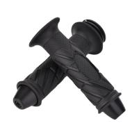 China Custom Modified Universal PVC 21.5mm Motorcycle Handle Grip with Throttle For Motorcycle for sale