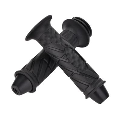 China Custom Modified Universal PVC 21.5mm Motorcycle Handle Grip with Throttle For Motorcycle for sale