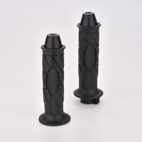 China Custom Modified Universal PVC 21.5mm Motorcycle Handle Grip with Throttle For Motorcycle for sale