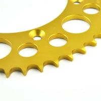 China Custom 520 48T/51T Gold Aluminum Rear Sprocket for BMW G450X Upgrade Your Bike Today for sale