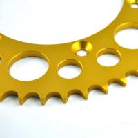 China Aluminium Alloy 7075-T6 520 47T Gold Rear Sprocket for BMW 650 Xchallenge Xcountry K15 for sale