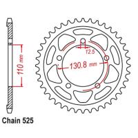 China 525 44T 45T Aluminium Motorbike Rear Sprocket for BMW S1000R S1000RR S1000XR Exporter for sale