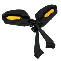 China Modified Universal Motorcycle Mirrors with Foldable Design and Aluminum Material for sale