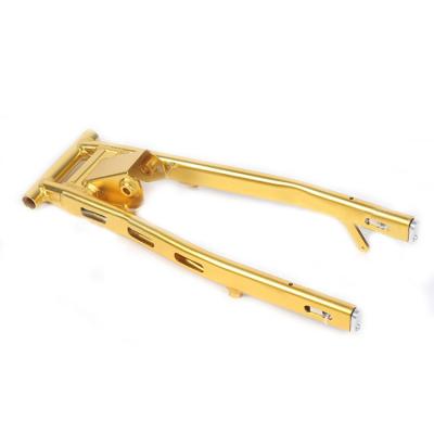 China Customized CNC Aluminum Rear Swing Arm for Yamaha Y125Z Motorcycle in Golden Finish for sale