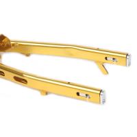 China Customized CNC Aluminum Rear Swing Arm for Yamaha Y125Z Motorcycle in Golden Finish for sale