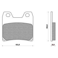 China Make Samples Custom Sintered FA348 Motorcycle Rear Brake Pads for Yamaha XJR1300 FZS1000 for sale