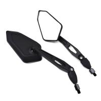 China Convex Black Vintage Flexible Motorcycle Side Mirror with and Plastic Shell Nylon Rod for sale