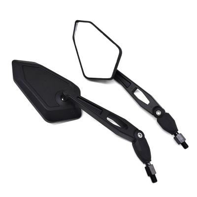 China Convex Black Vintage Flexible Motorcycle Side Mirror with and Plastic Shell Nylon Rod for sale
