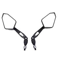 China Convex Black Vintage Flexible Motorcycle Side Mirror with and Plastic Shell Nylon Rod for sale
