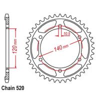 China Enhance Your Kawasaki EN500 Vulcan ZXR400R's Performance with this Gold Rear Sprocket for sale