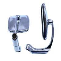 China Design Silver Modified Universal Retro Scooter Motorcycle Mirrors Popular Choice for sale