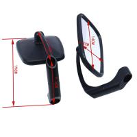 China Design Silver Modified Universal Retro Scooter Motorcycle Mirrors Popular Choice for sale